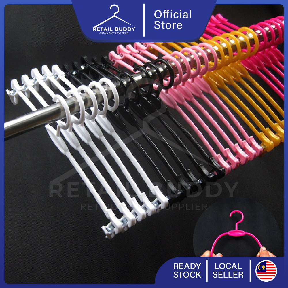 Plastic Hanger With Clips – Retail Buddy